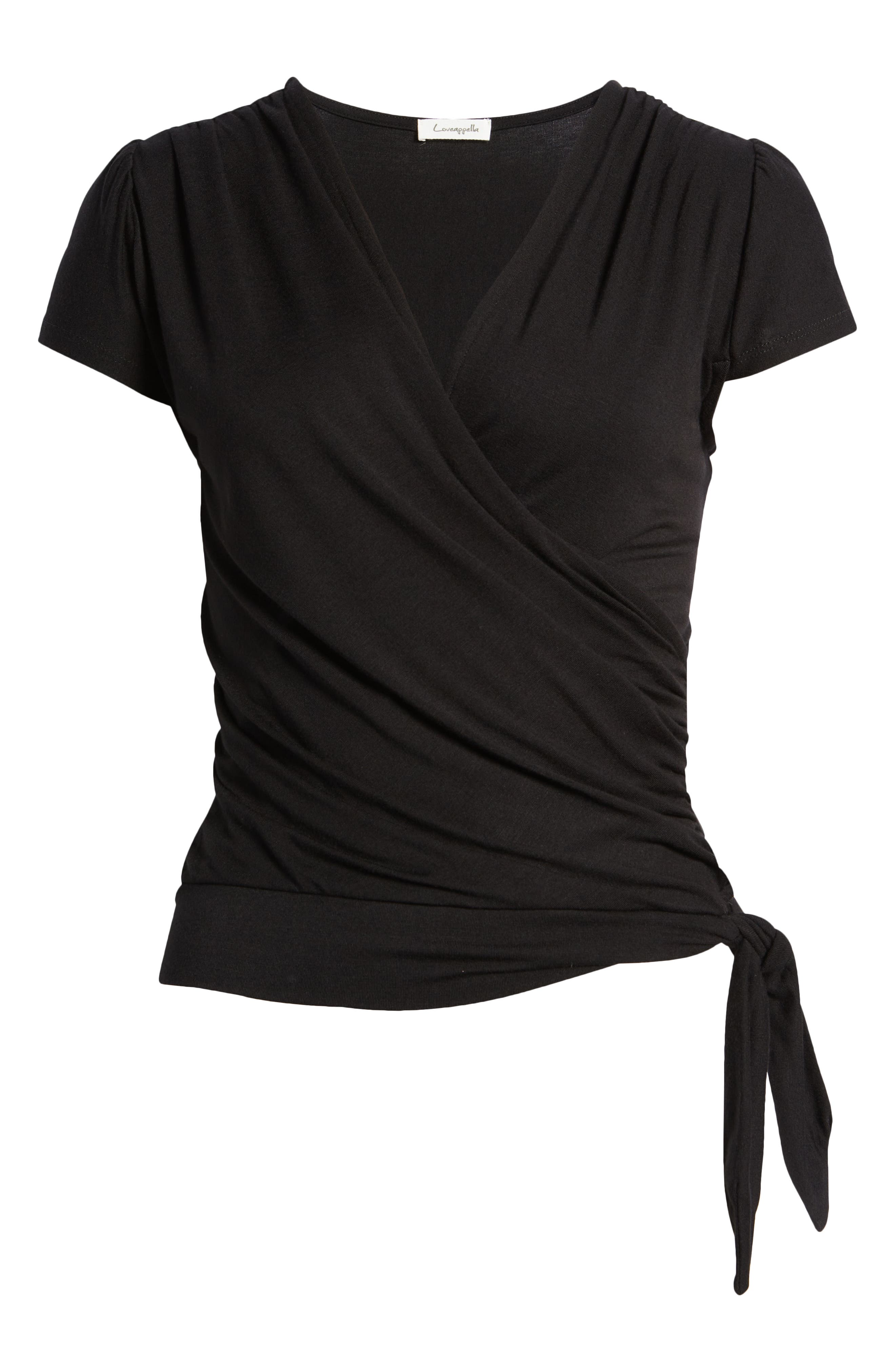 Loveappella Faux Wrap Top | Nordstrom
