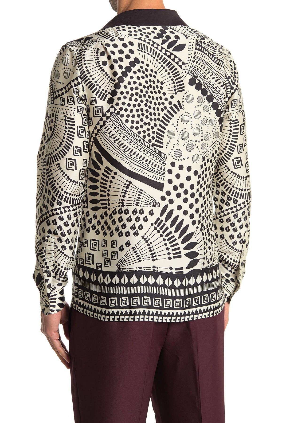 Reiss Hackney Mixed Geo Print Regular Fit Shirt | Nordstromrack