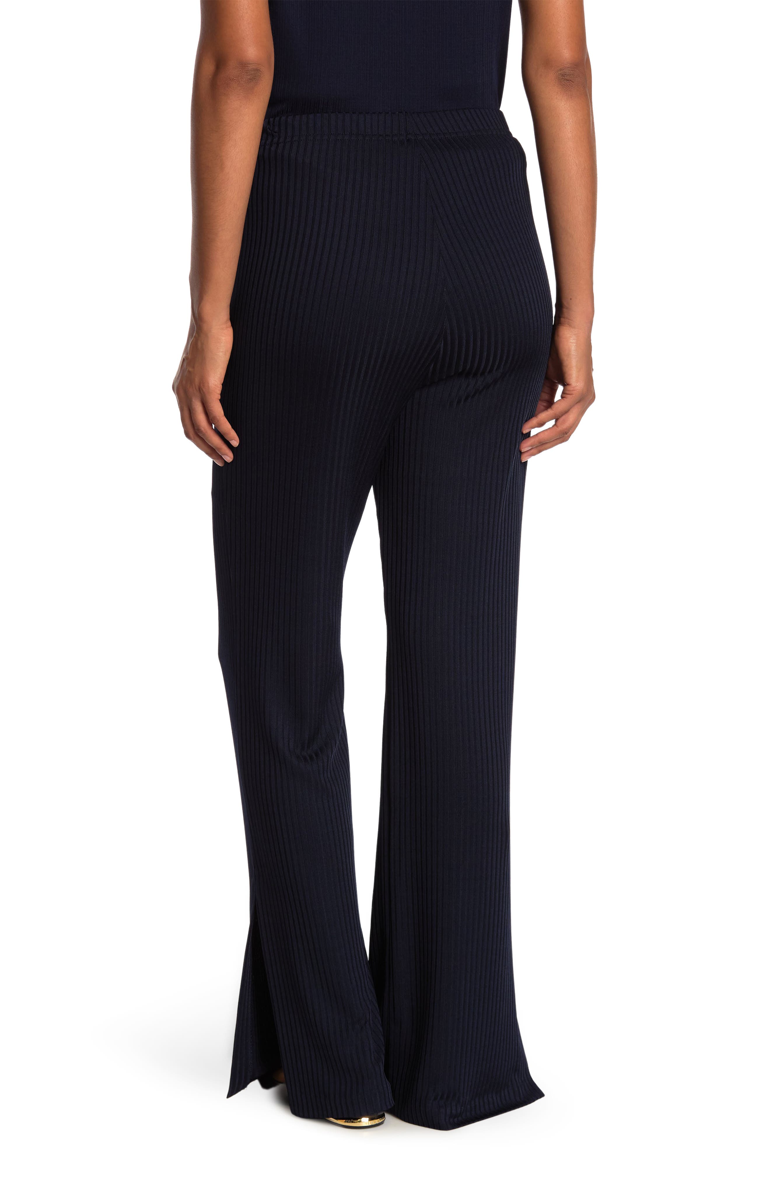St. John Collection Side Split Ribbed Stretch Pants | Nordstromrack