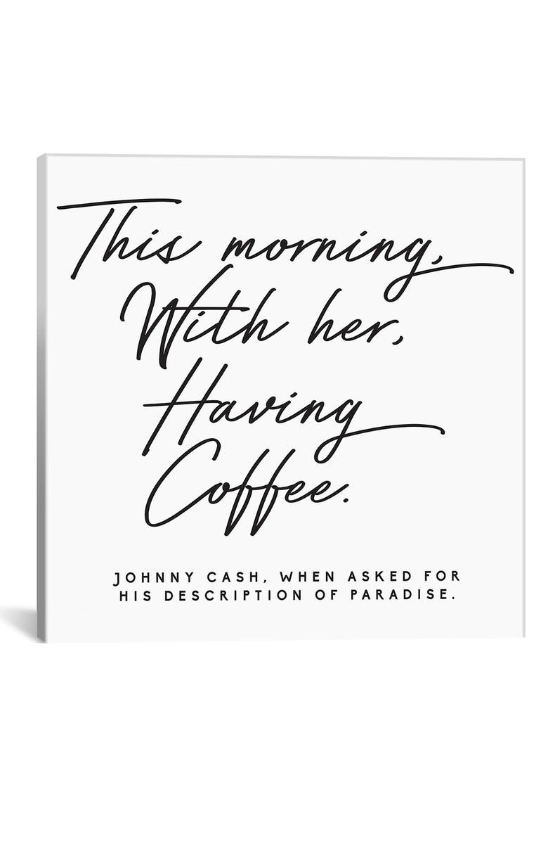 iCanvas Johnny Cash Description Of Paradise Quote by Honeymoon Hotel ...