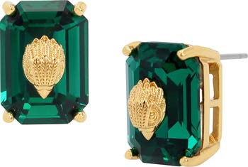 Kurt Geiger London Emerald Cut Crystal Stud Earrings | Nordstromrack