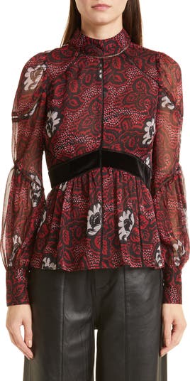 Ted Baker London Alexxei Ladder Trim Pullover Blouse | Nordstromrack