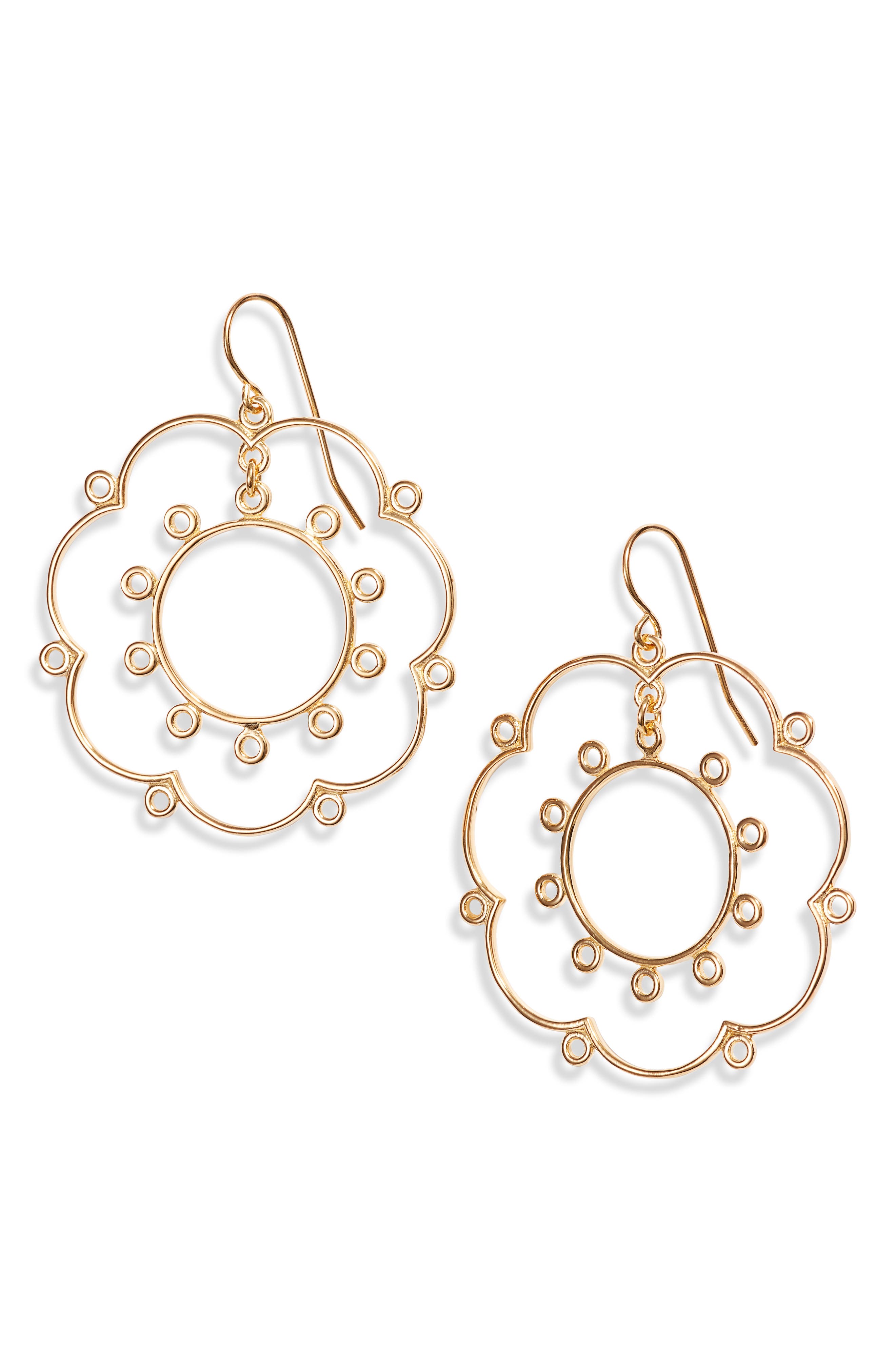 ASHA Gardenia Wire Drop Earrings | Nordstrom