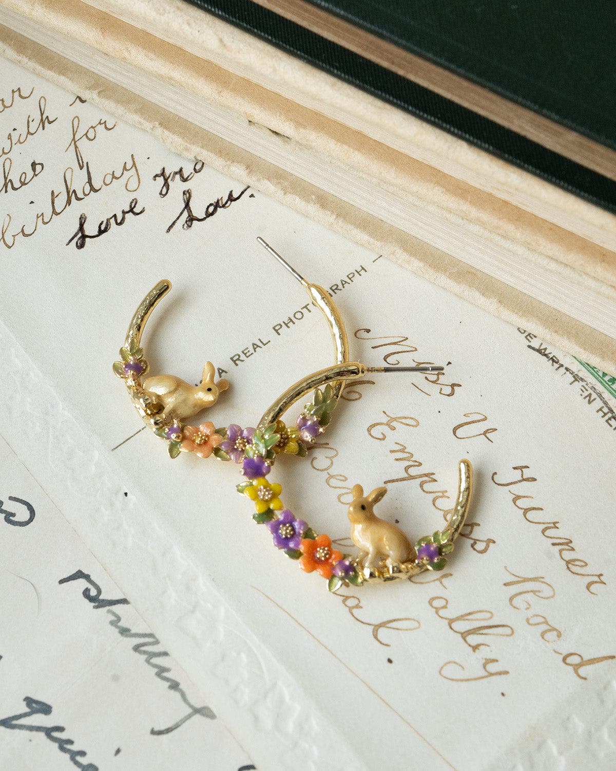Bill Skinner Studio Flower Rabbit Hoops | Nordstrom