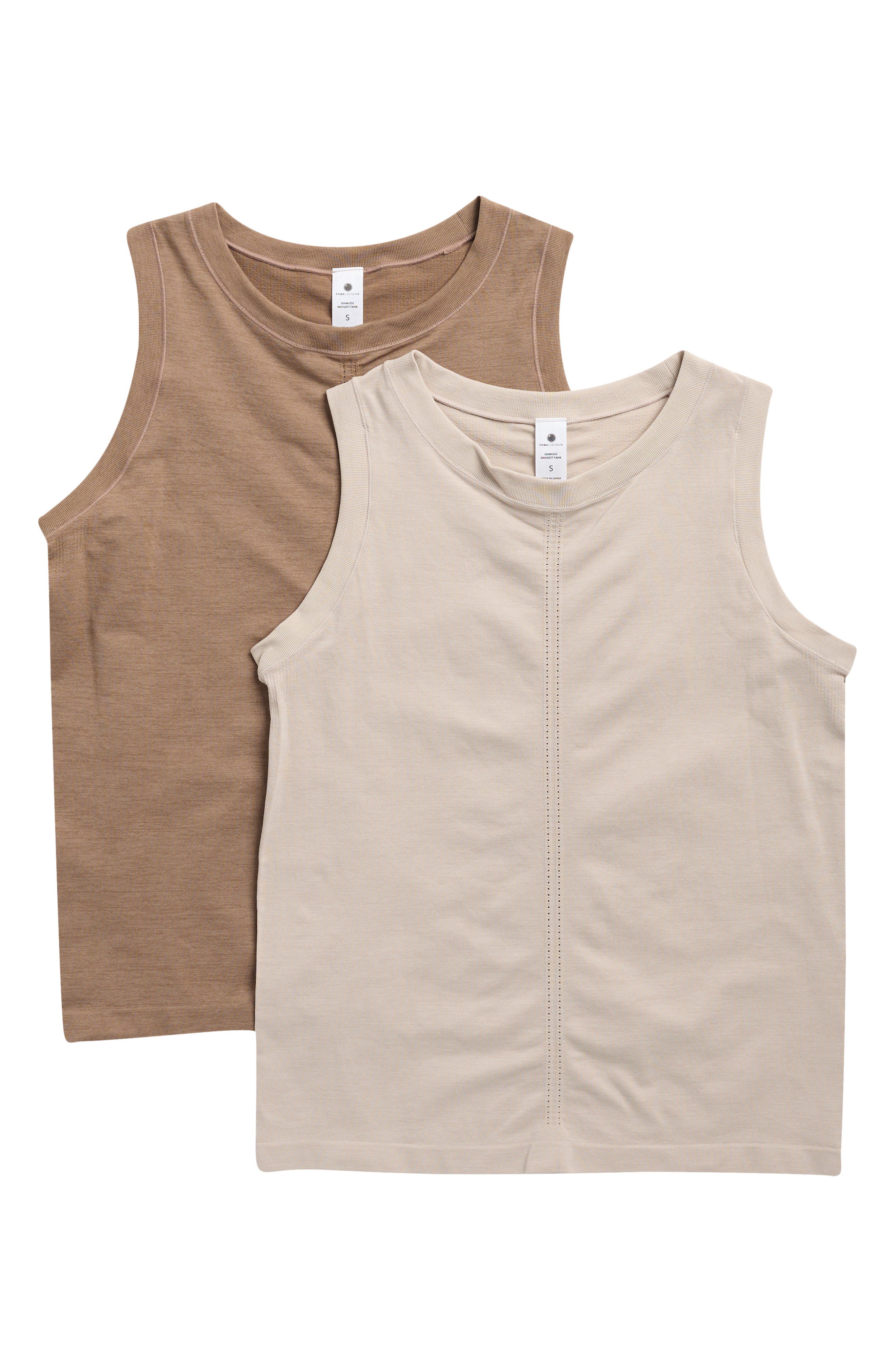 YOGALICIOUS Bridgette 2-Pack Center Seam Tanks | Nordstromrack