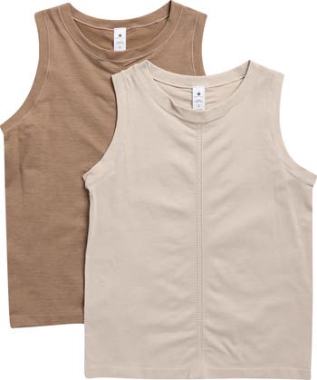 YOGALICIOUS Bridgette 2-Pack Center Seam Tanks | Nordstromrack