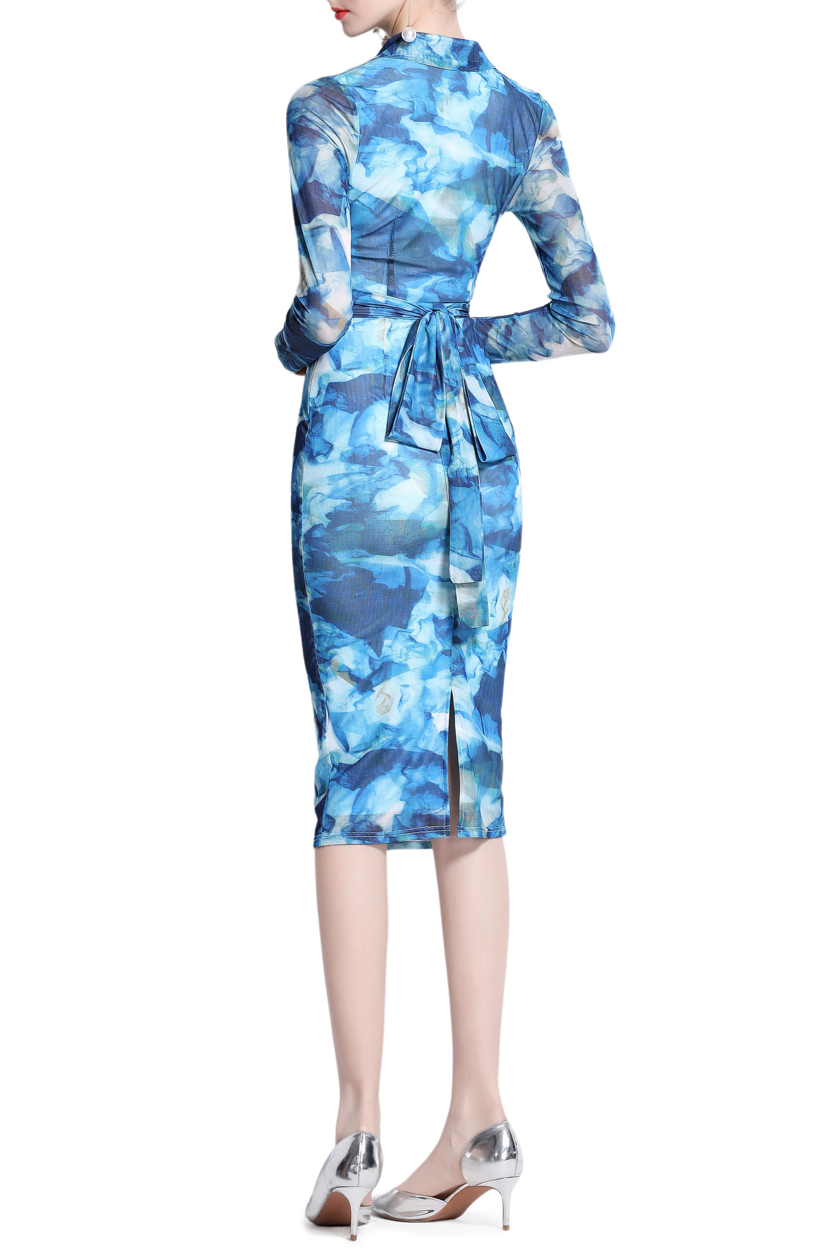 KAIMILAN Watercolor Long Sleeve Dress | Nordstromrack