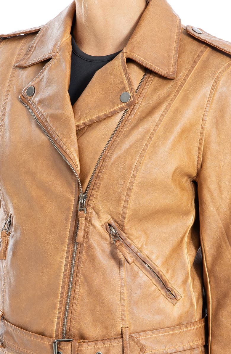 MAX STUDIO Faux Leather Biker Jacket | Nordstromrack
