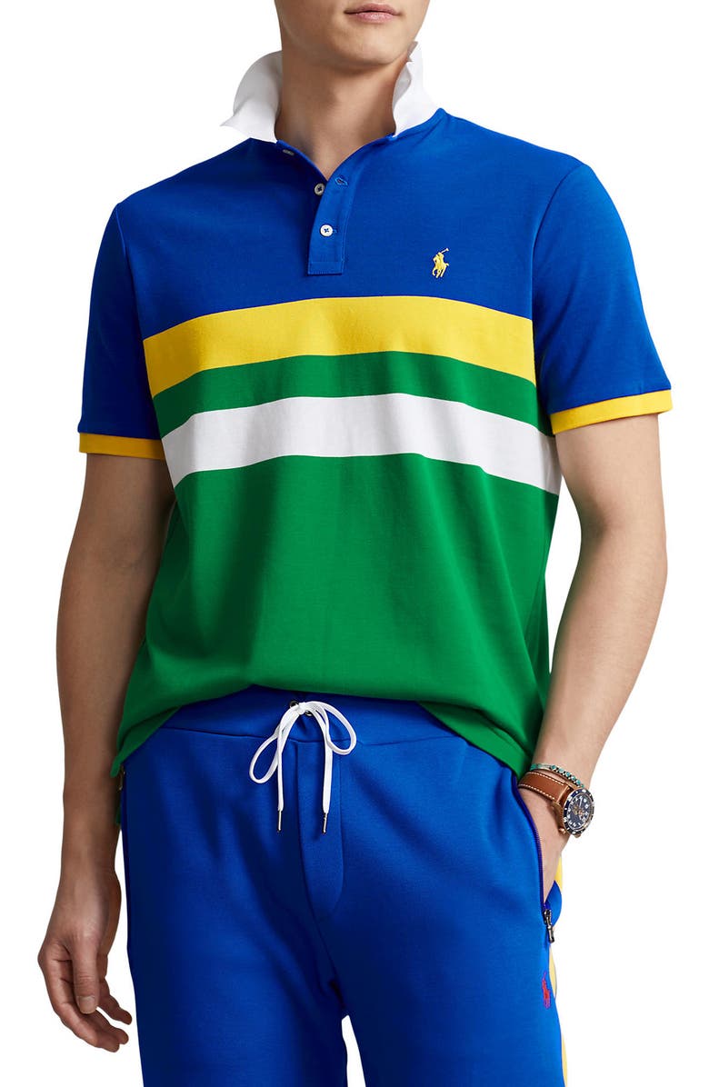Polo Ralph Lauren Classic Fit Colorblock Logo Embroidered Polo | Nordstrom