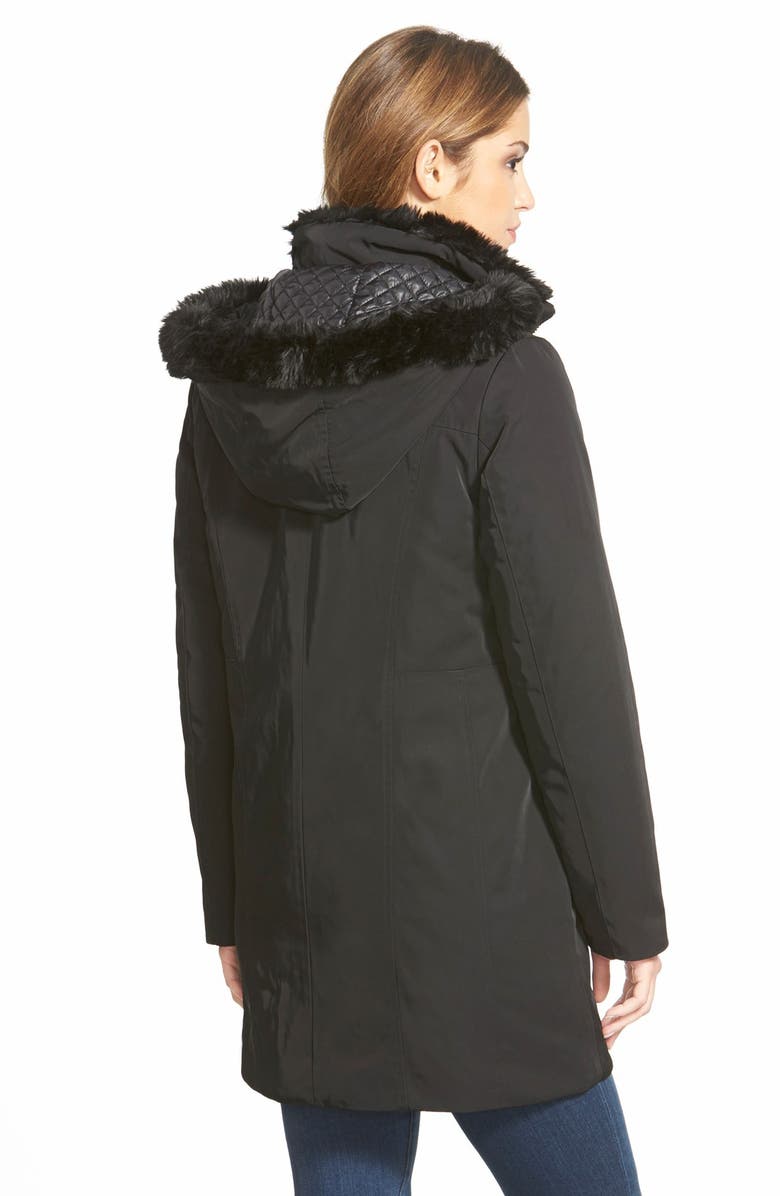 Marc New York 'Delaney' Faux Fur Trim A-Line Parka | Nordstrom