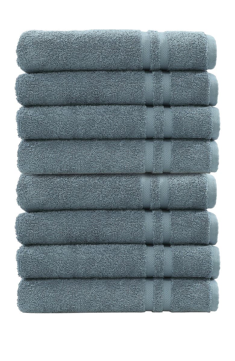 Linum Home Textiles Denzi Hand Towels - Set of 8 - Denzi Blue ...