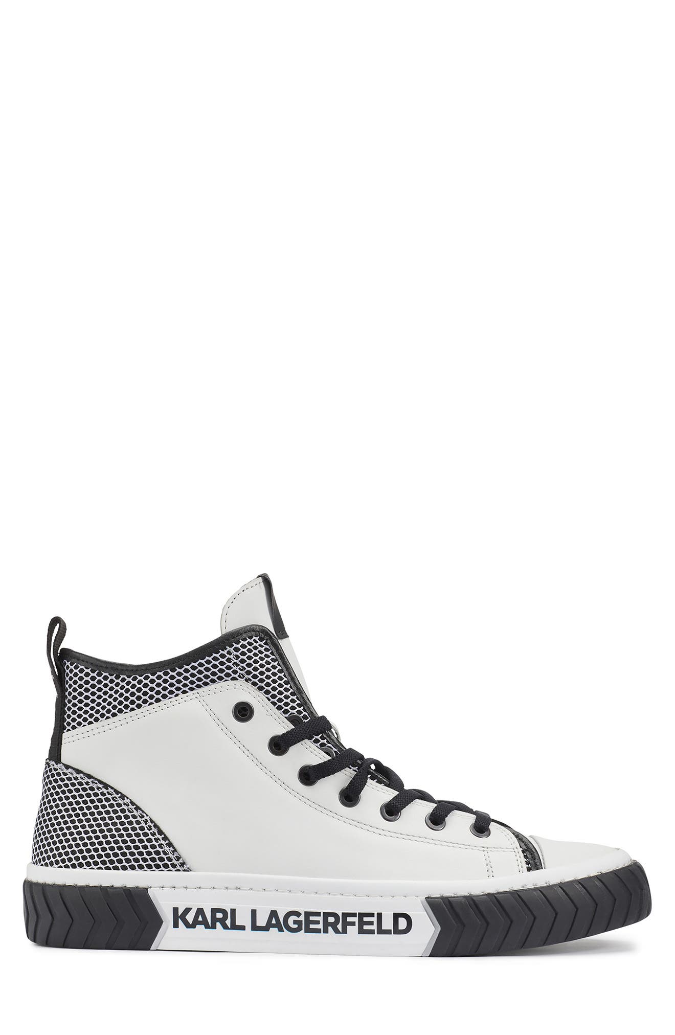 KARL LAGERFELD PARIS Double Eyelet Mid Top Sneaker (Men) | Nordstromrack