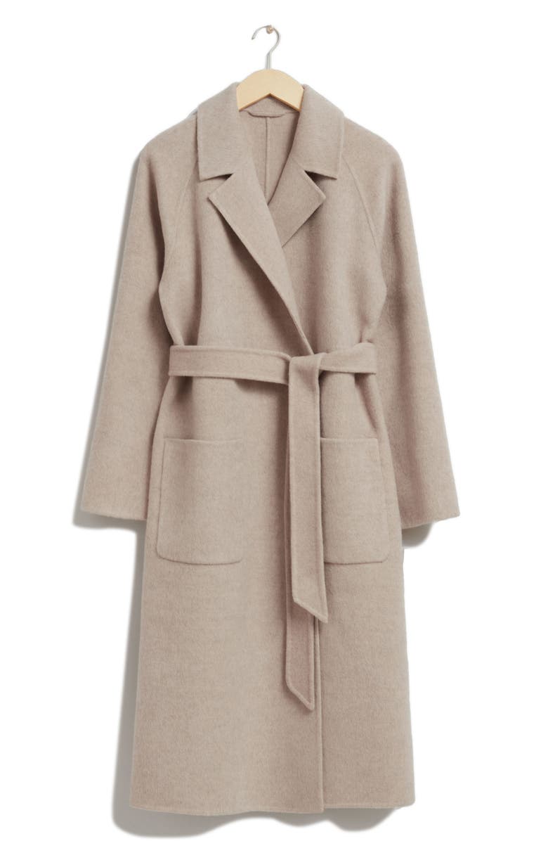 & Other Stories Belted Wool & Alpaca Blend Coat | Nordstromrack