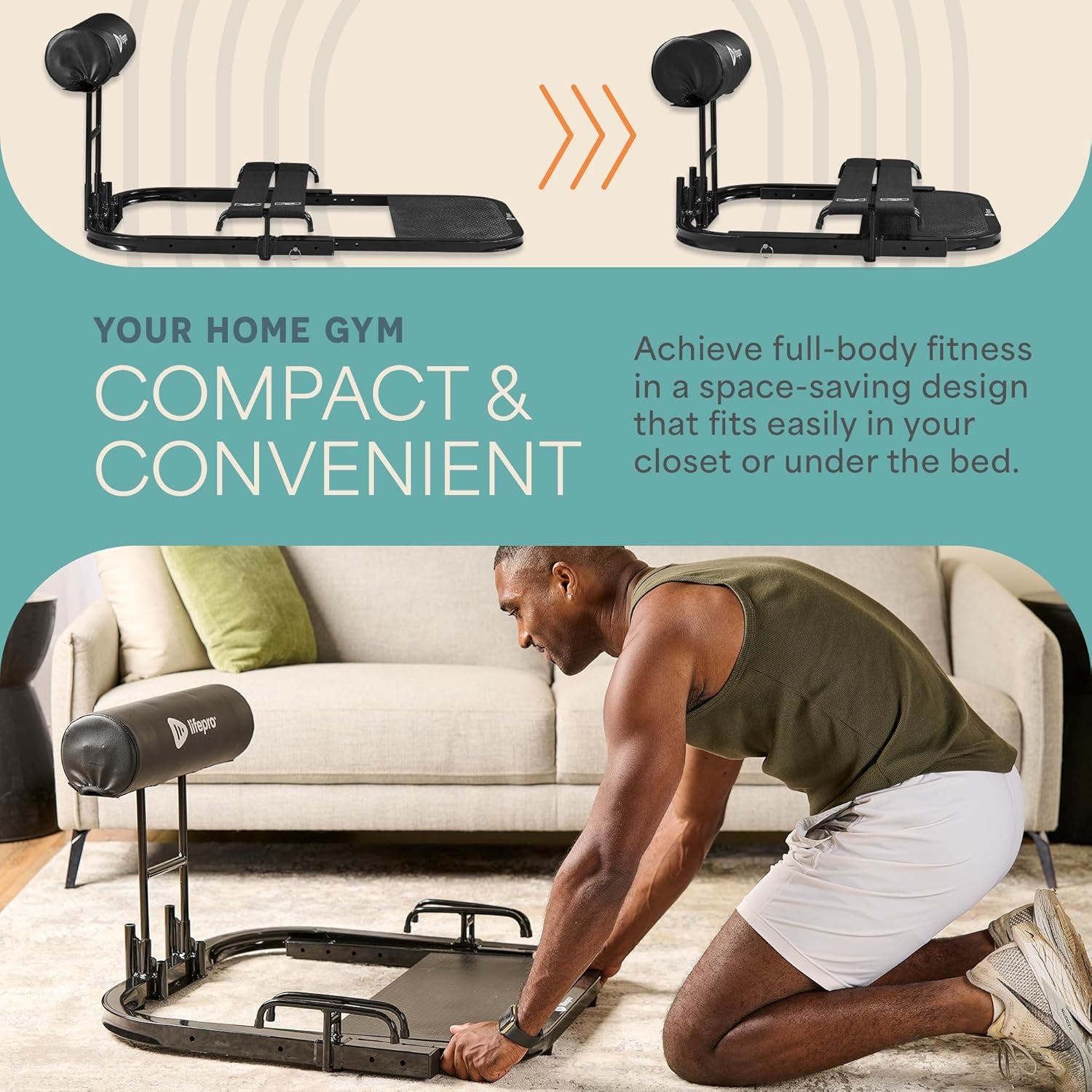 Lifepro Hip Thrust Machine Adjustable Glutes Workout Equipment for Home ...