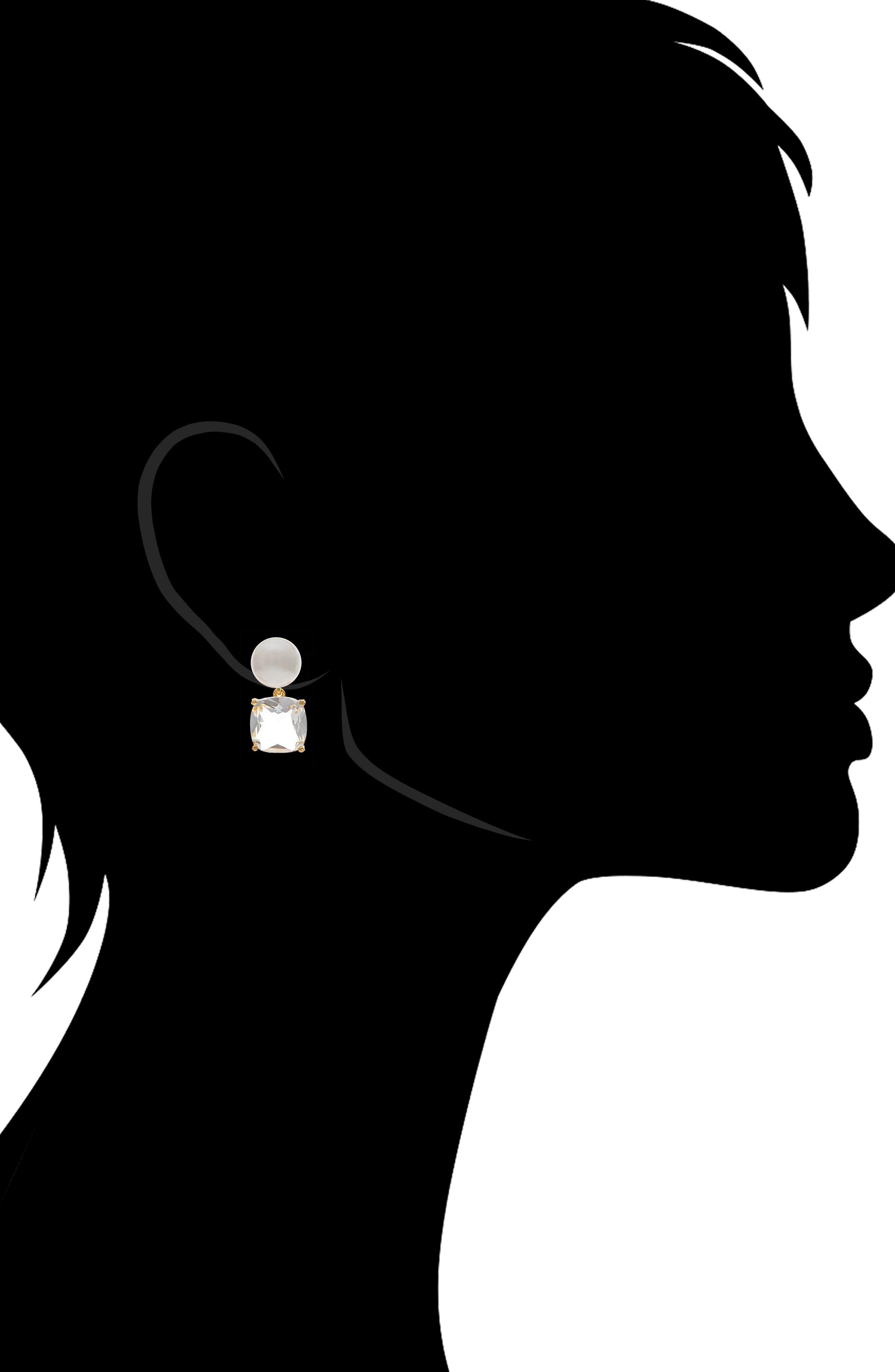 RIVKA FRIEDMAN 10mm Pearl & Cubic Zirconia Drop Earrings | Nordstromrack