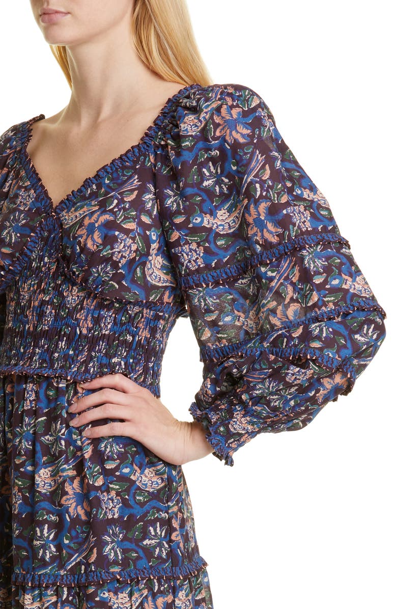 Sea Noah Print Smocked Maxi Dress | Nordstromrack