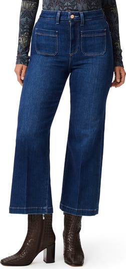 PAIGE Spotlight Patch Pocket Wide Leg Jeans | Nordstromrack