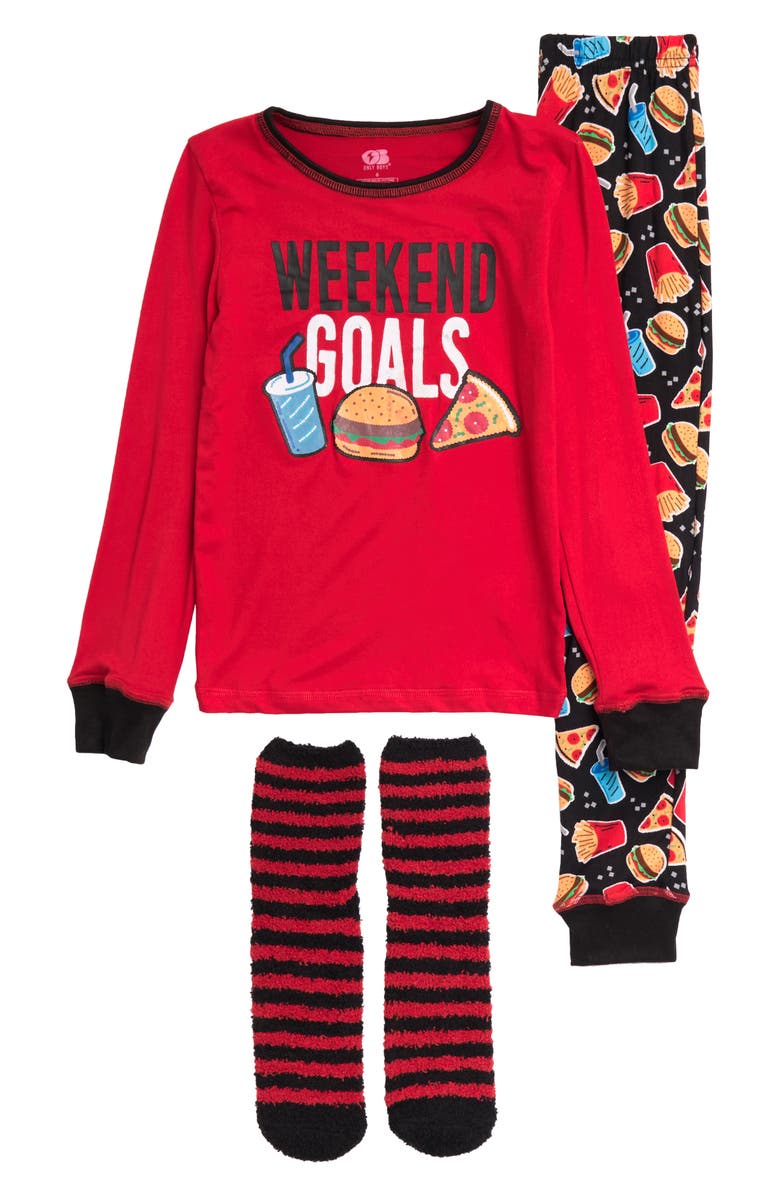 Only Boys Kids' Sleepy Heads 2-Piece Fitted Pajamas with Socks ...