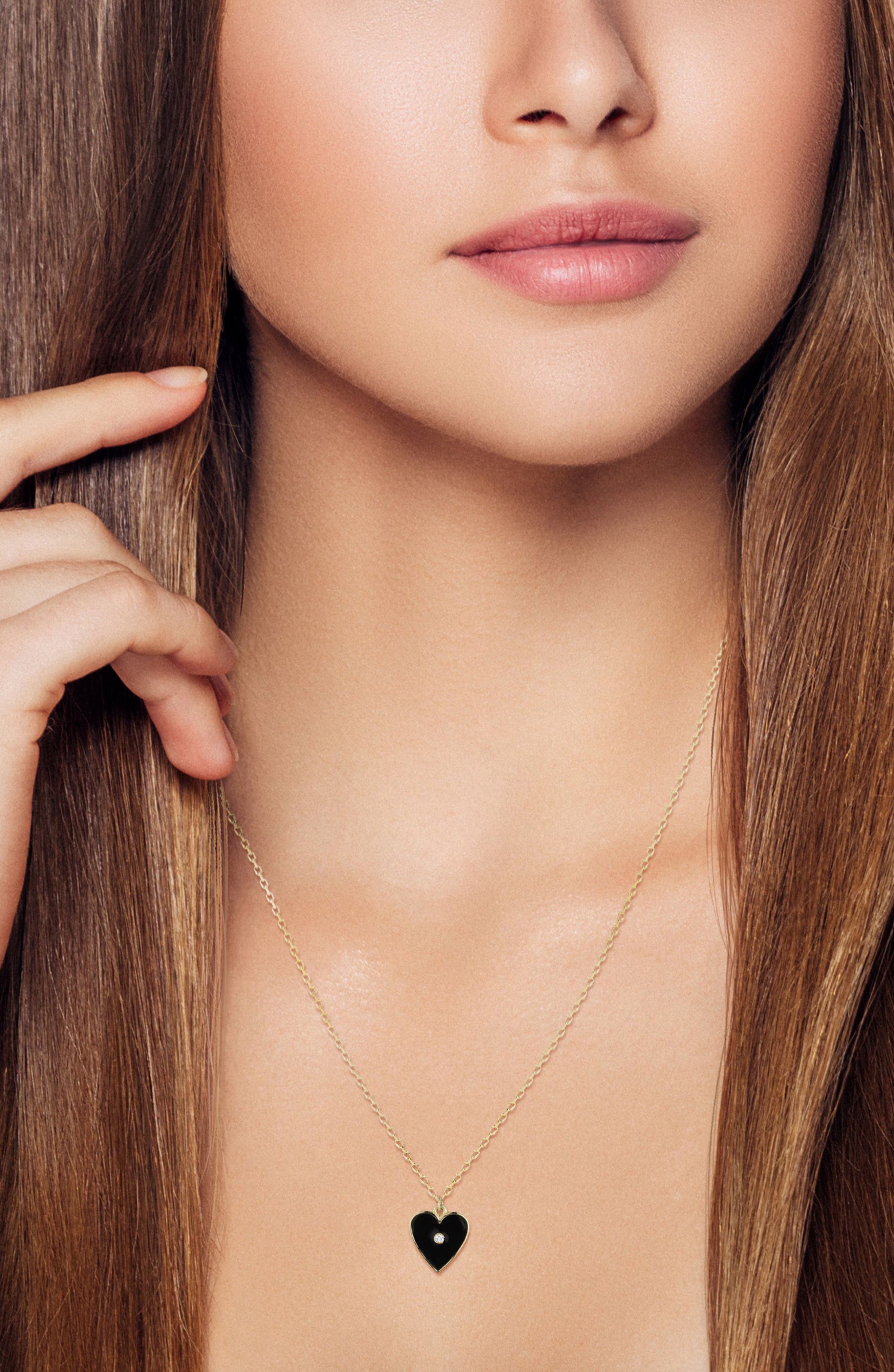 Ember Fine Jewelry 14K Gold Diamond Heart Pendant Necklace | Nordstromrack