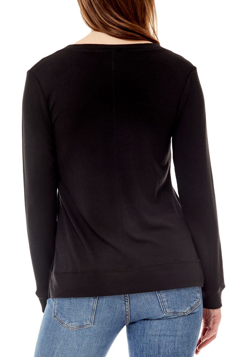 BY DESIGN Luxury Lofty V-Neck Long Sleeve Top | Nordstromrack