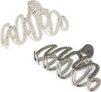 Tasha Assorted 2-Pack Crystal Claw Clips | Nordstrom