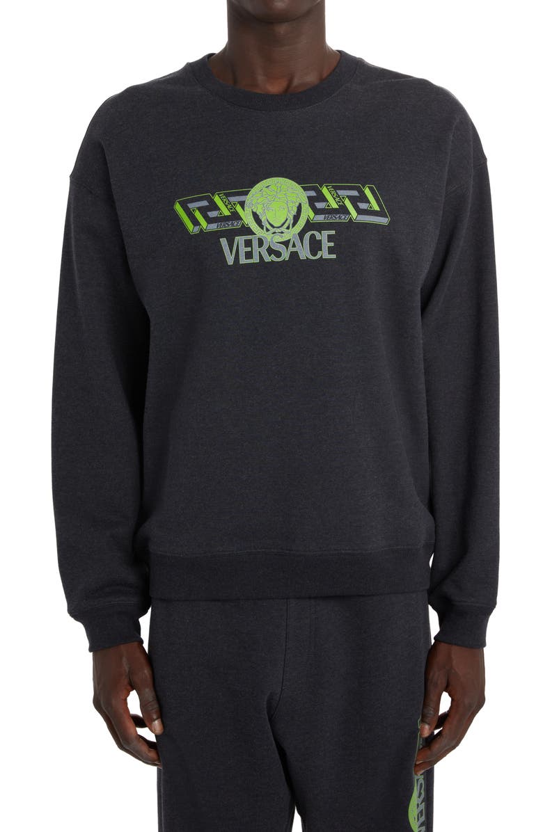 Versace Medusa Greca Cotton Graphic Sweatshirt | Nordstromrack
