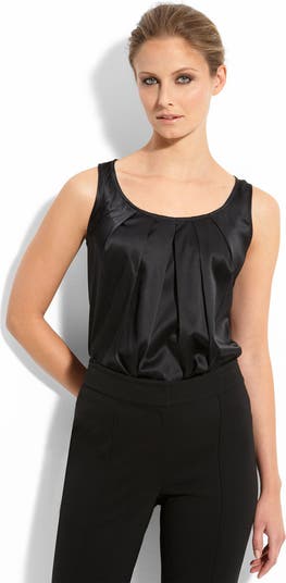 St. John Collection Stretch Silk Charmeuse Shell | Nordstrom
