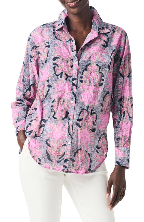 Women's Pink Button Up Tops | Nordstrom