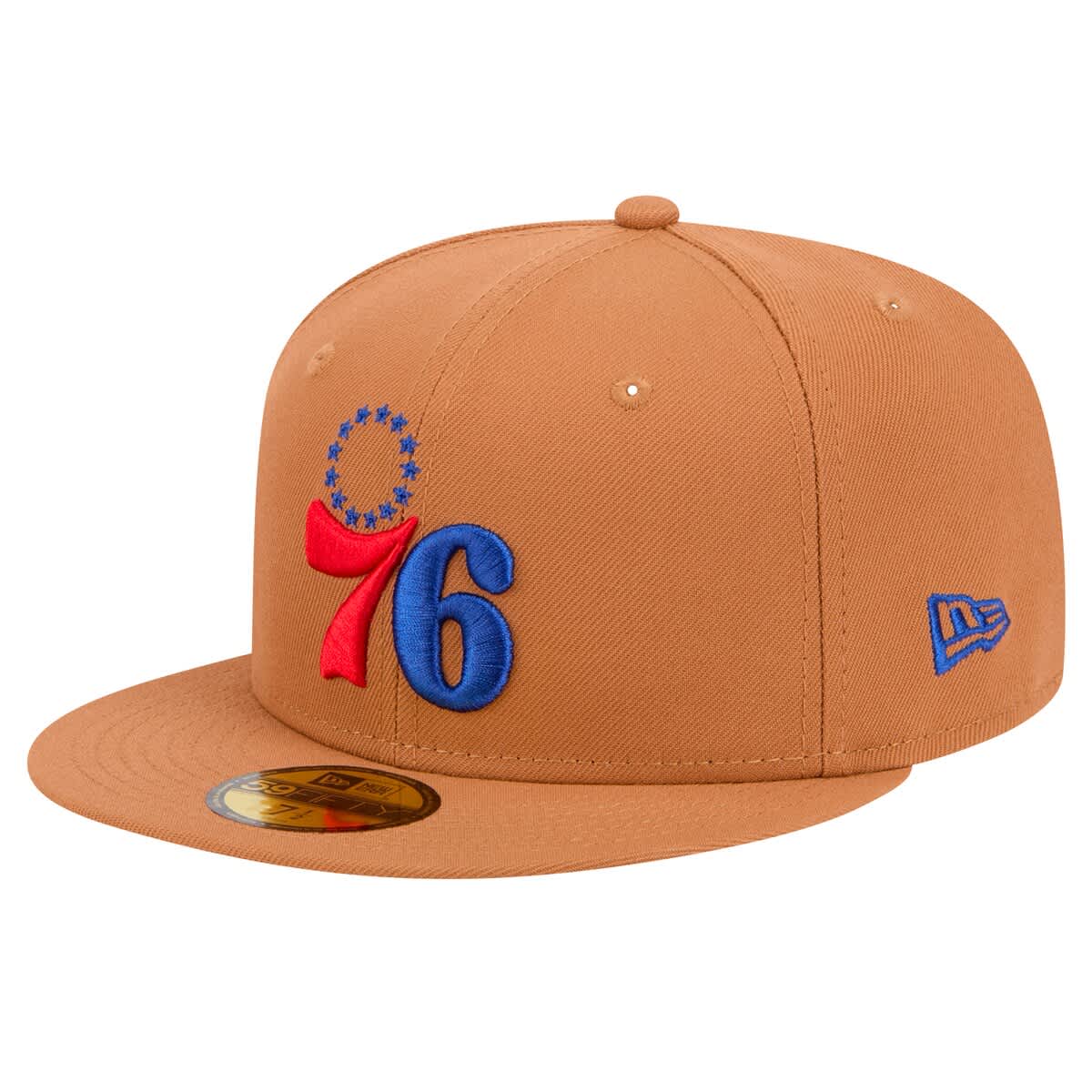 New Era Men's New Era Tan Philadelphia 76ers Color Pack 59FIFTY Fitted ...