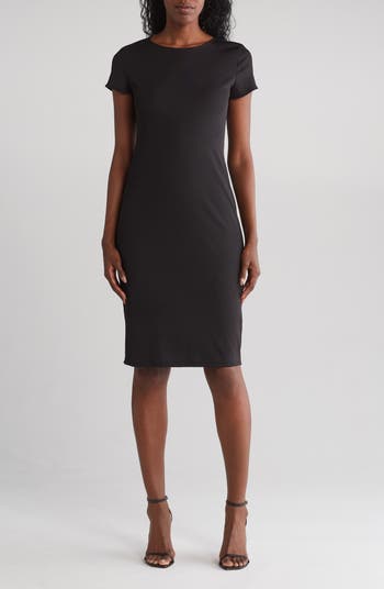 bebe Short Sleeve Rib Dress | Nordstromrack