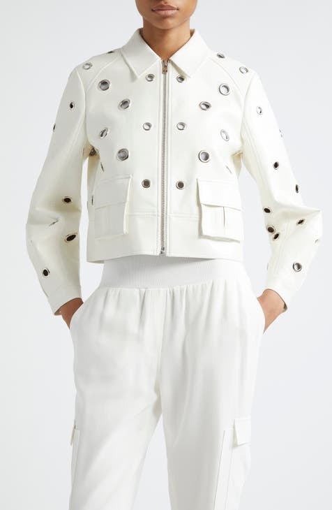 Women's White Leather & Faux Leather Jackets | Nordstrom