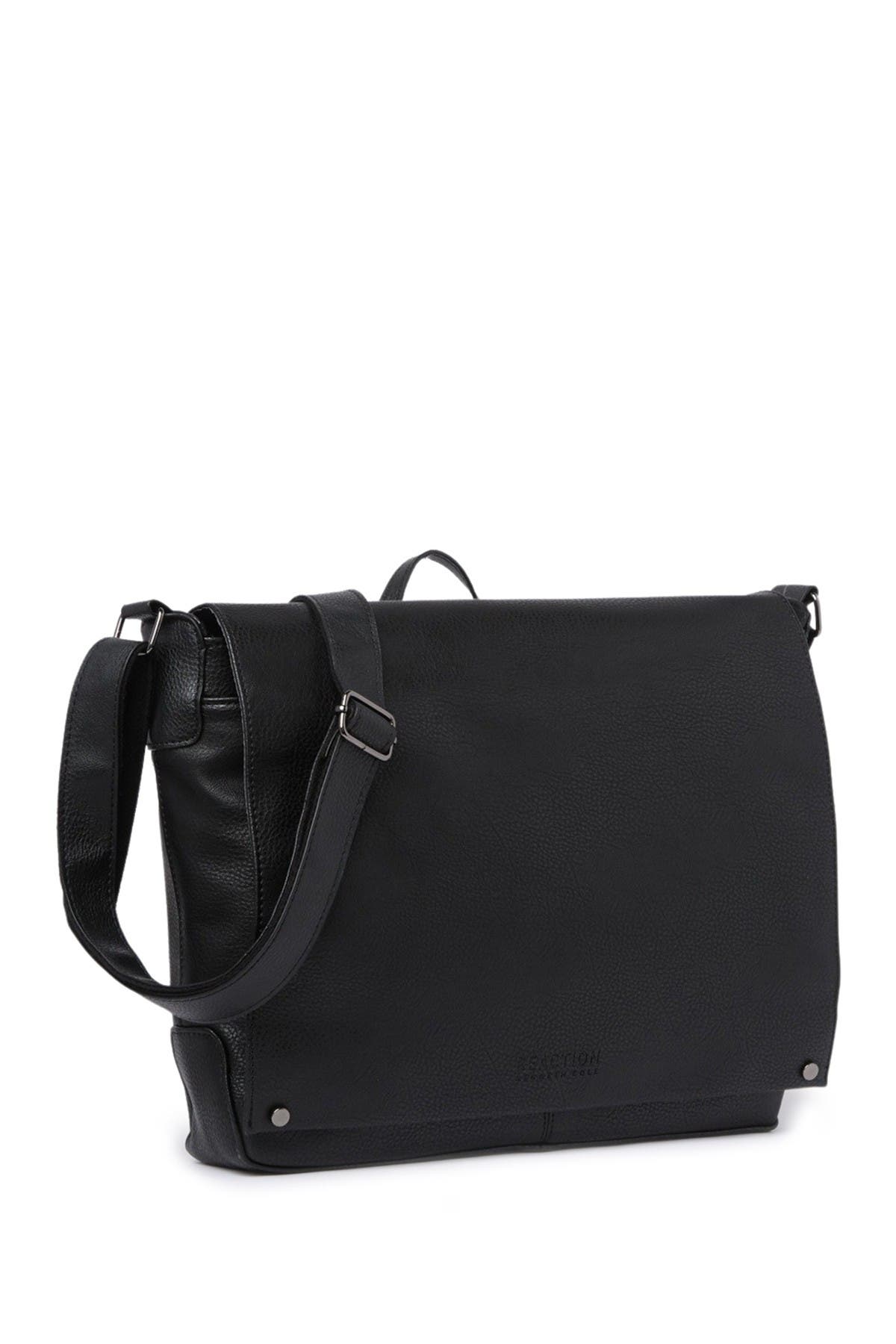 Kenneth Cole Slouchy Pebbled Vegan Leather Messenger Bag | Nordstromrack