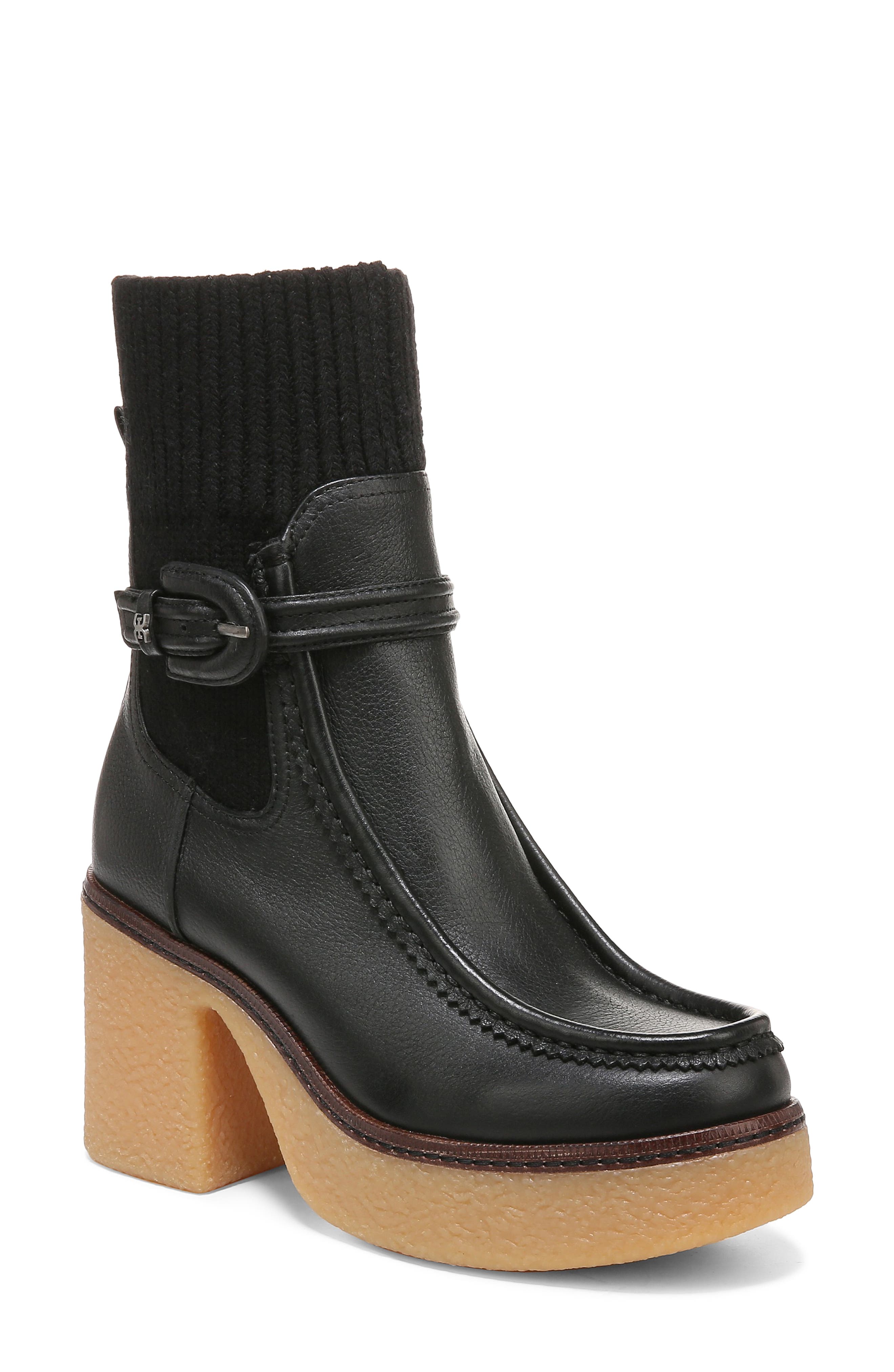 Sam Edelman Sidney Crepe Platform Sock Bootie (Women) | Nordstrom