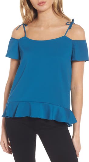 cooper & ella Maja Cold Shoulder Blouse | Nordstrom