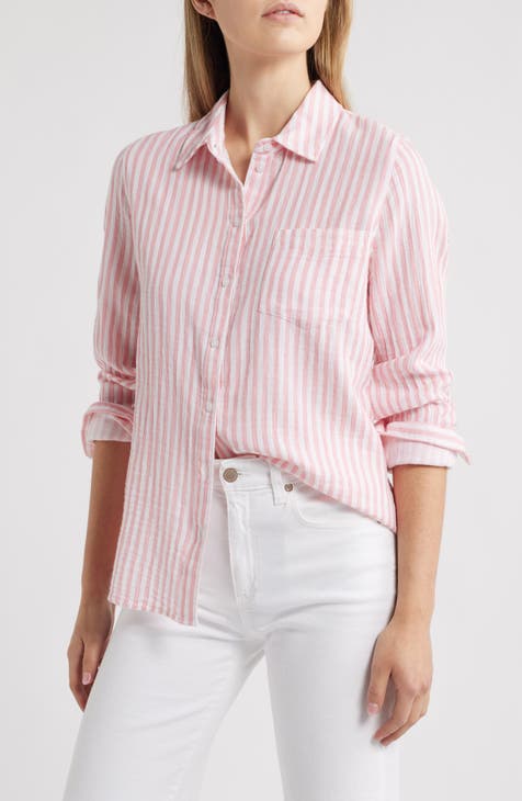 Women's Pink Button Up Tops | Nordstrom