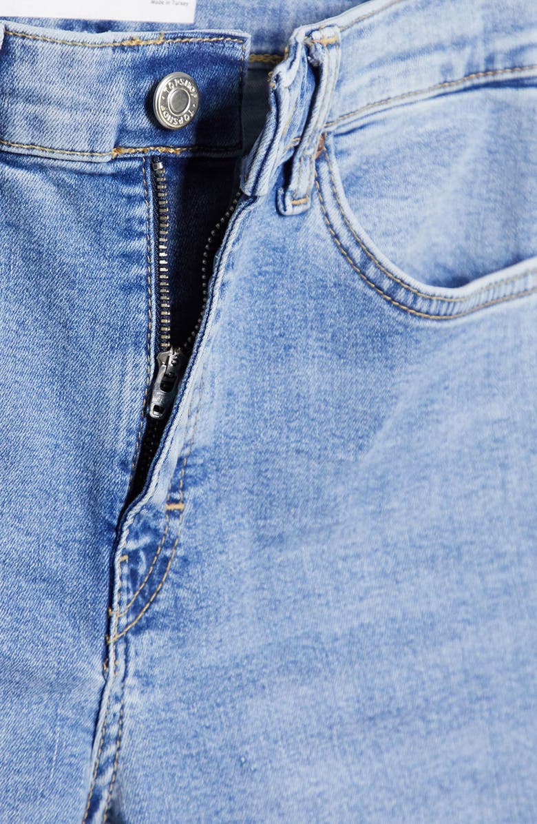 Topshop Jamie Jagged Hem High Waist Moto Jeans | Nordstromrack