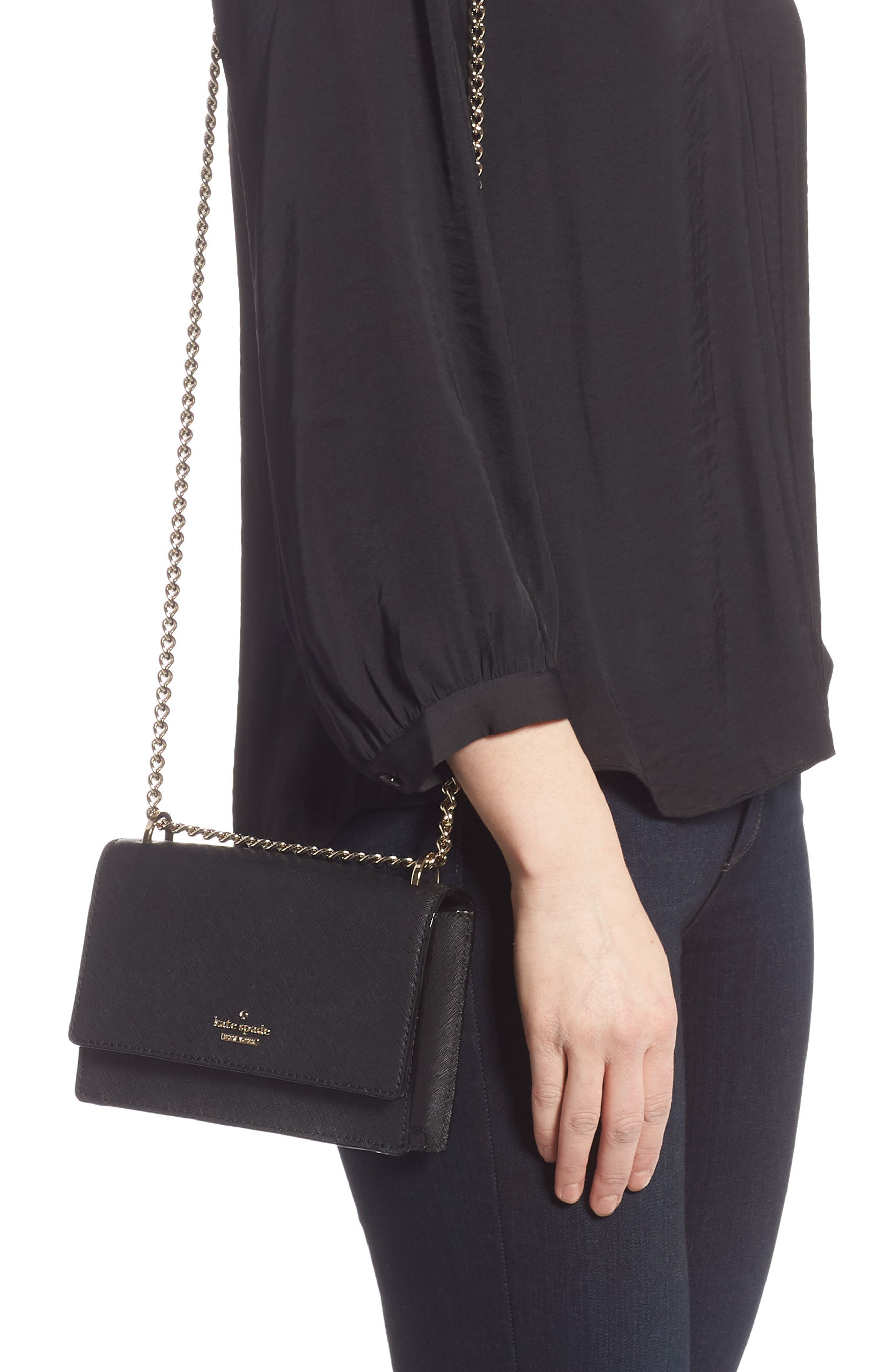 Kate Spade New York cameron street - hazel metallic leather crossbody ...