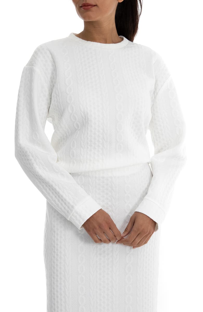 Nanette Lepore Play Cable Stitch Sweater | Nordstromrack
