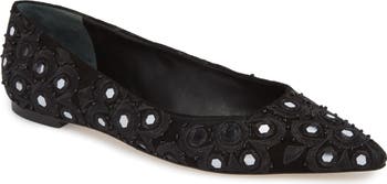 Tory Burch Yasmin Embroidered Flat (Women) | Nordstrom