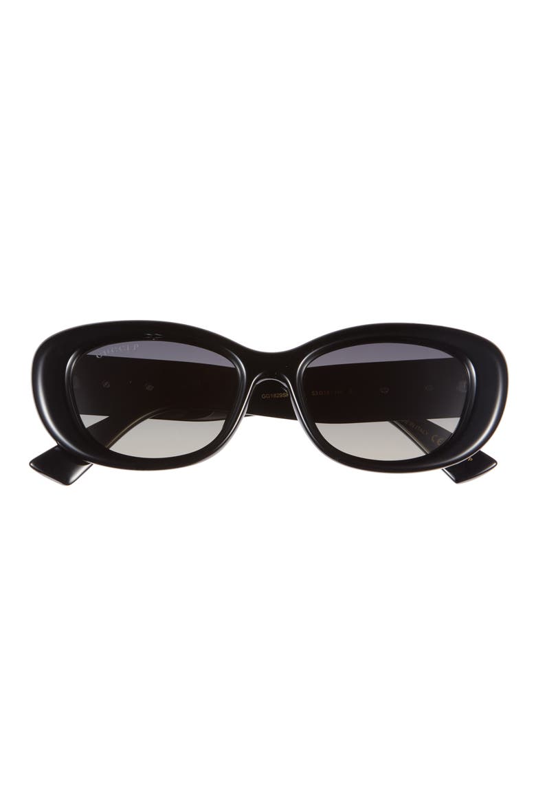 53mm Polar Gradient Oval Sunglasses (Women) | Nordstromrack