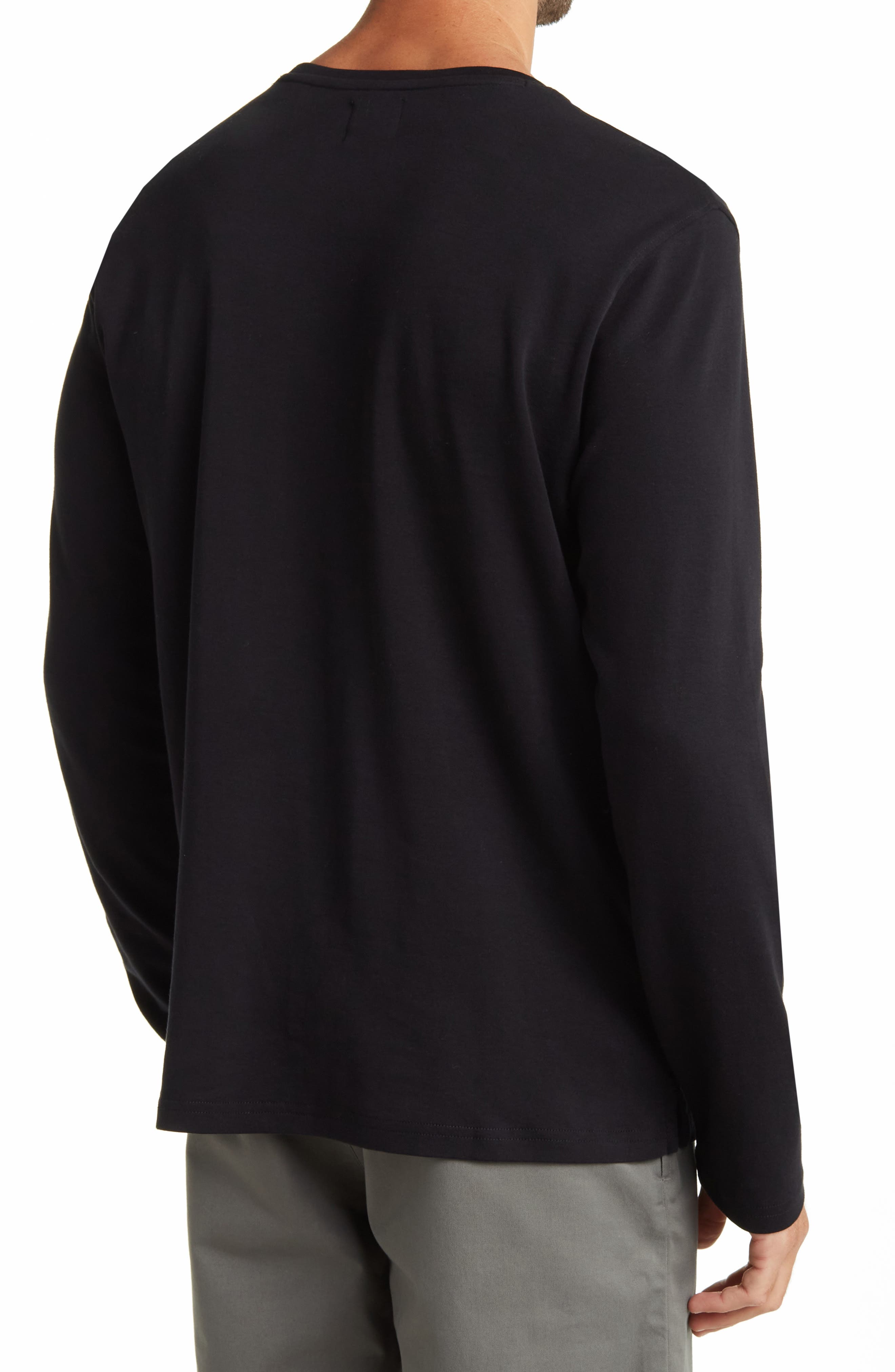 14th & Union Interlock Solid Long Sleeve T-Shirt | Nordstromrack