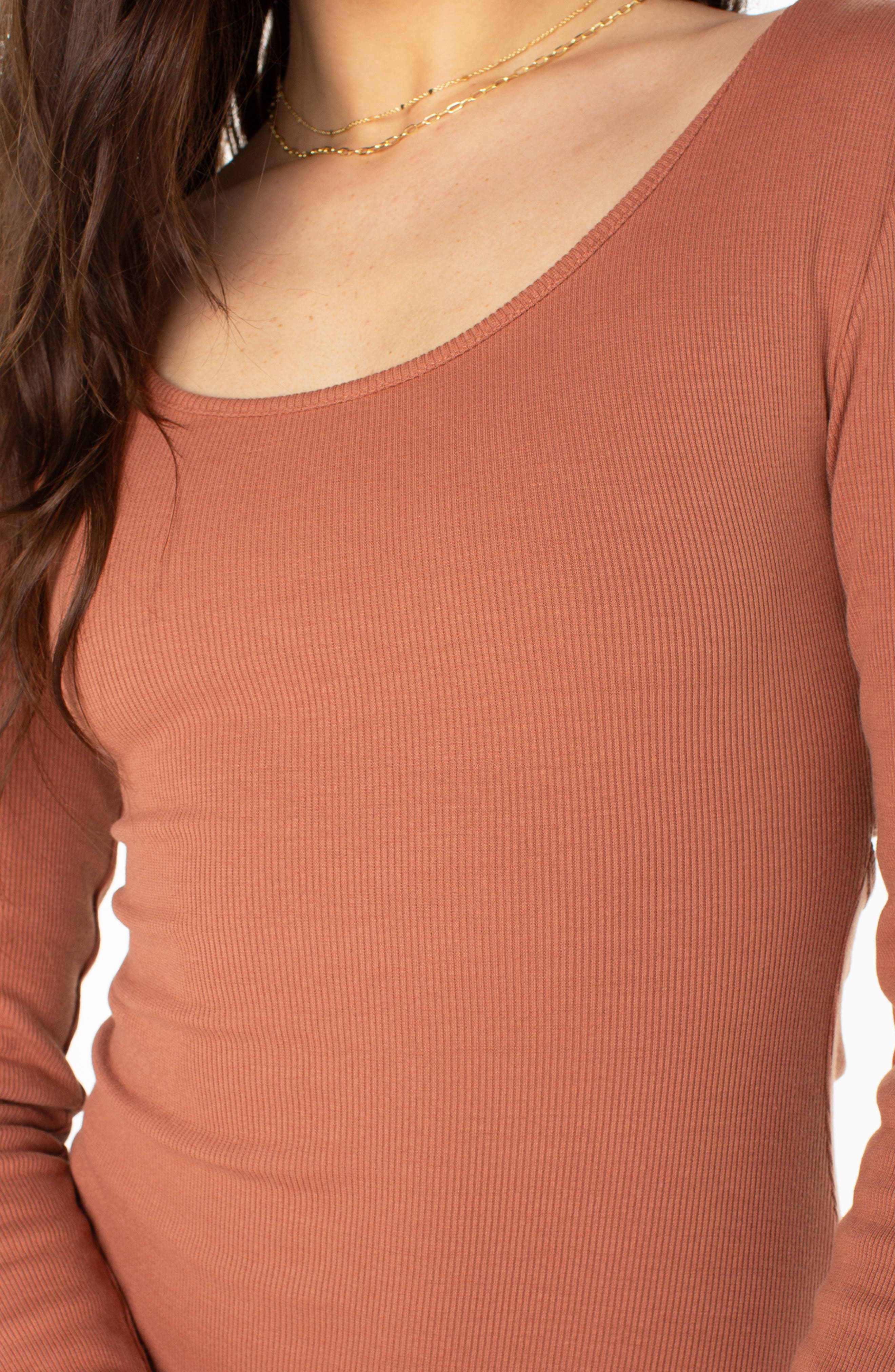 Roxy Good Keepsake Long Sleeve Cutout Ribbed Minidress | Nordstromrack