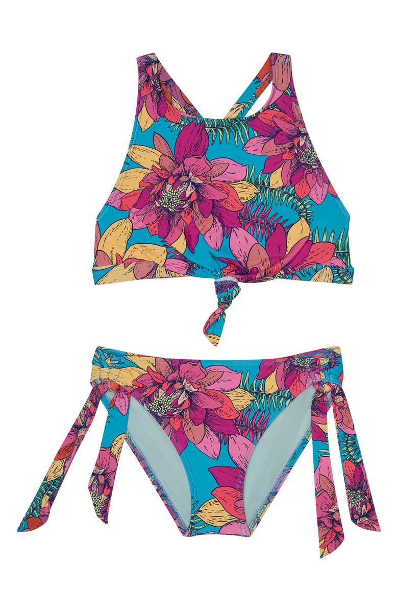 Beach Lingo Kids' Go Go Lotus Two-Piece Swimsuit | Nordstromrack