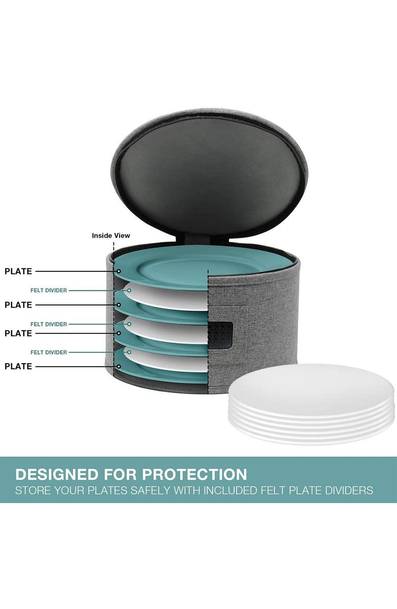 SORBUS 5-Piece Dinnerware Storage Set - Grey | Nordstromrack