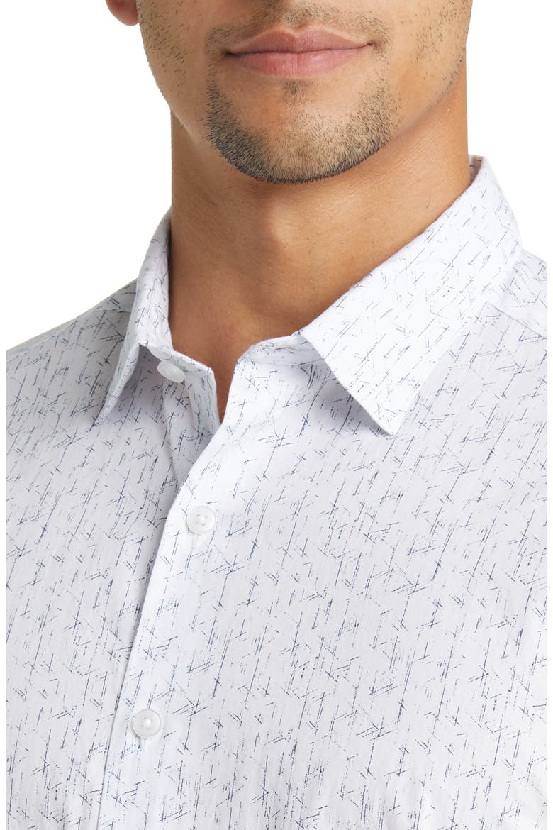 Bozeman Scratch Print Short Sleeve Button-Up Shirt (Men) | Nordstromrack