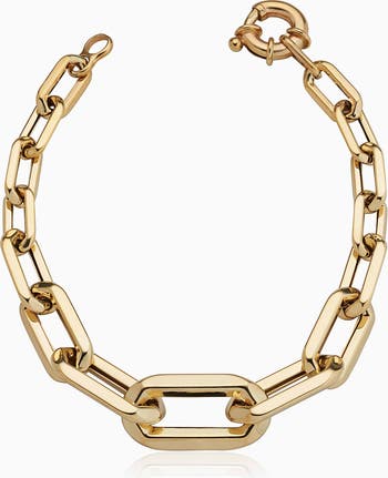Oradina 14K Yellow Gold Aurum Link Bracelet | Nordstrom