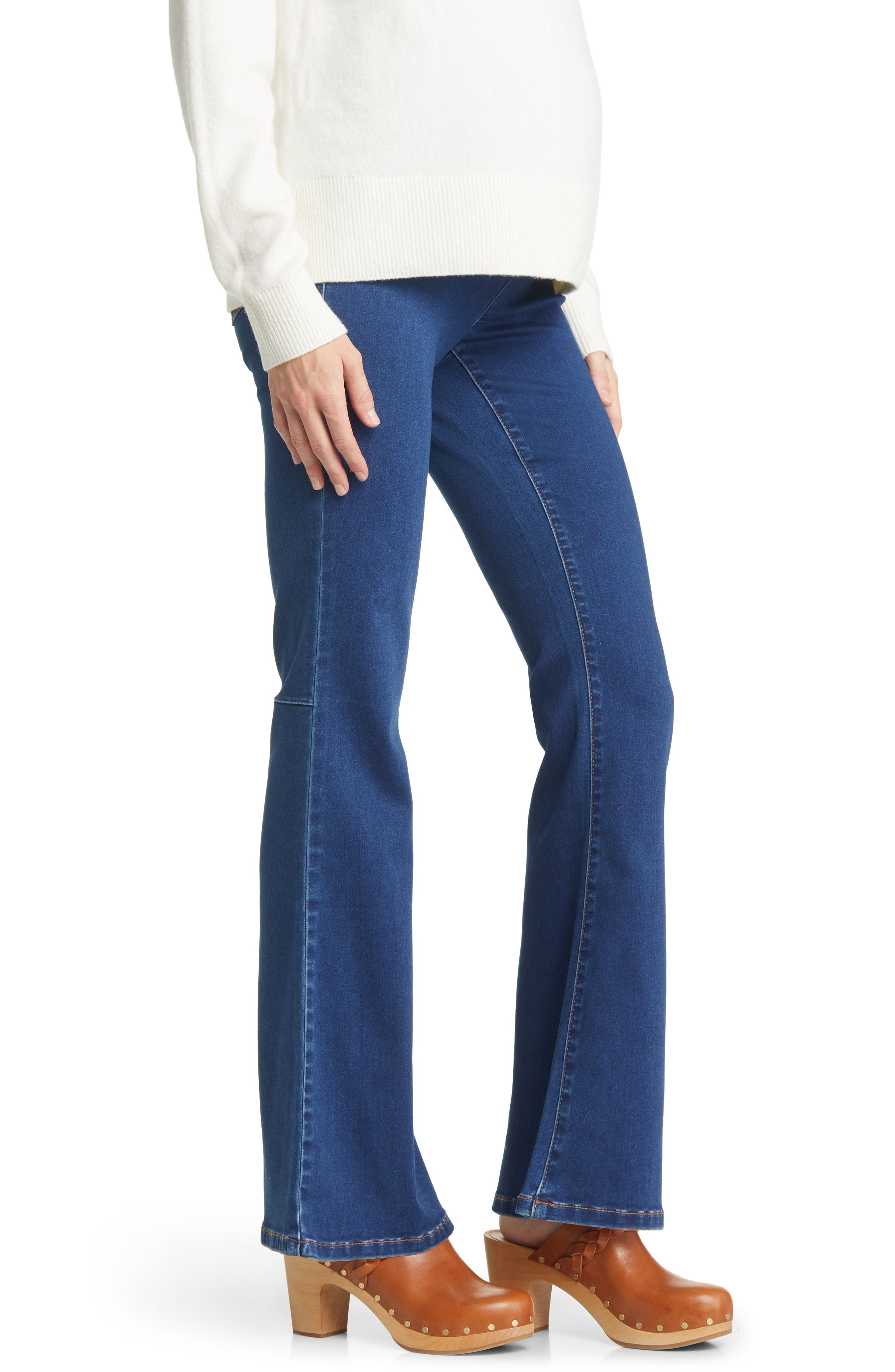 1822 Denim Better Butter Over the Bump Slim Bootcut Maternity Jeans ...
