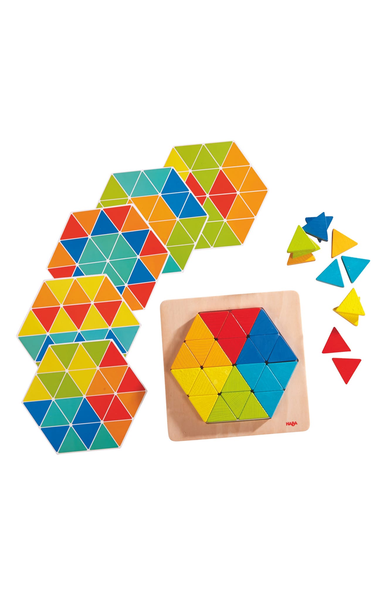 HABA Magical Pyramids 36-Piece Wooden Puzzle | Nordstrom