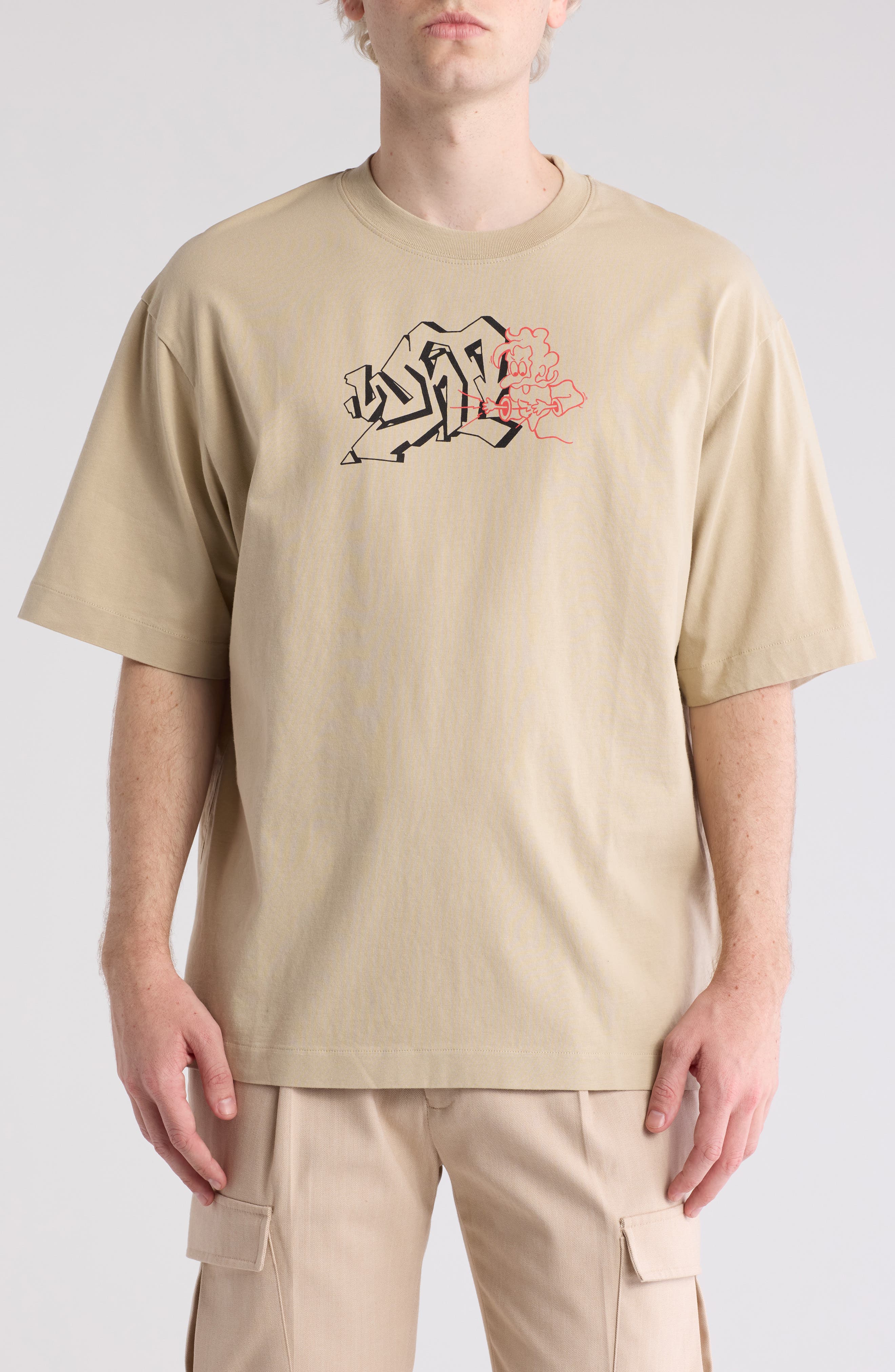 Off-White Graffiti Outline Skate Cotton Graphic T-Shirt | Nordstromrack