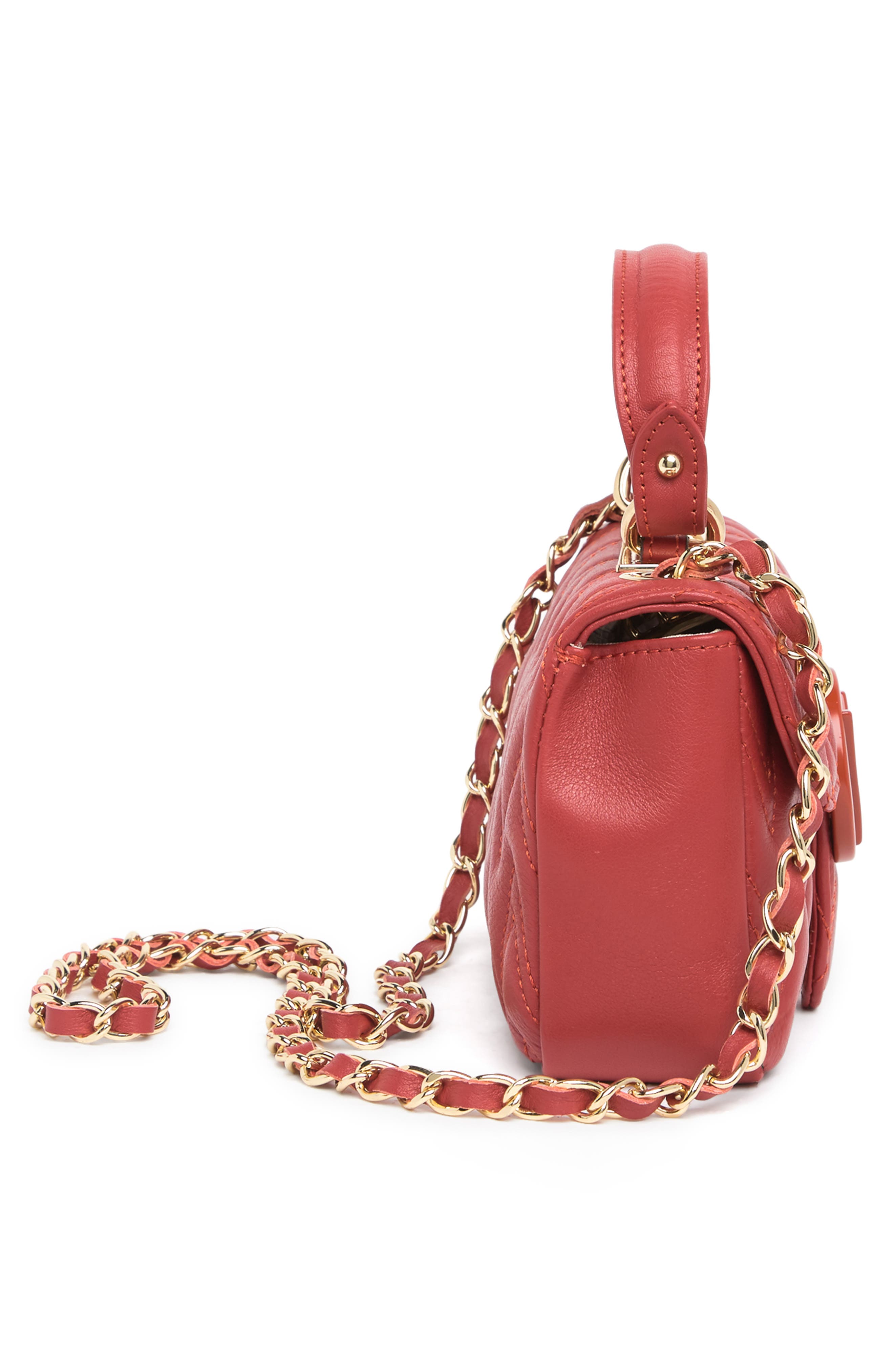 VALENTINO BY MARIO VALENTINO Poisson D Plated Leather Top Handle Bag ...